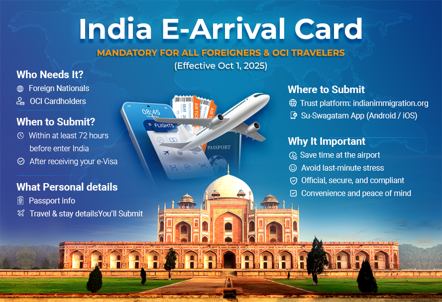 India E-Arrival Card: Guide for Foreign Nationals & OCI Travelers